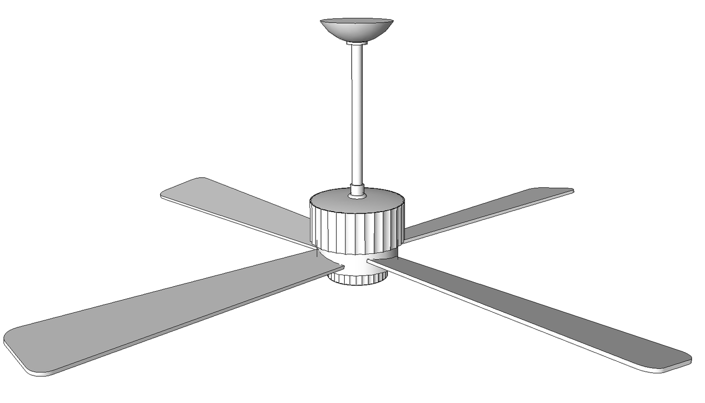 Building Revit Family Fan Modern Contemporary