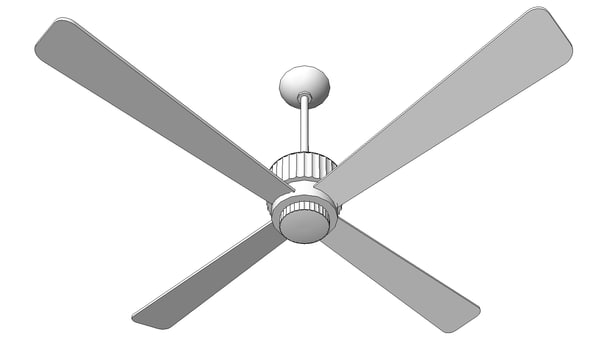Building Revit Family Fan Modern Contemporary