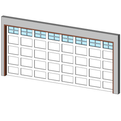 Building Revit Family Garage 3d Door