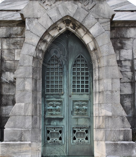 Texture PNG bronze crypt door