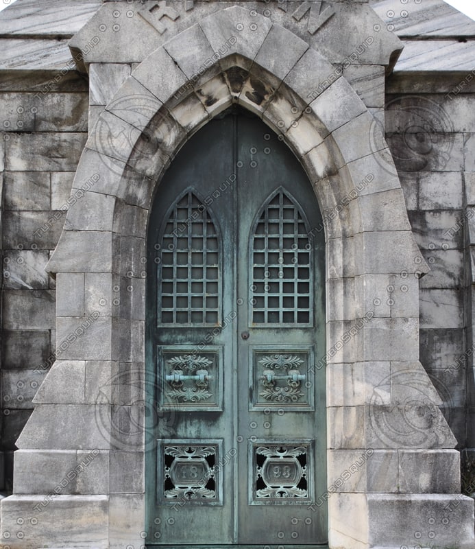 Texture PNG bronze crypt door