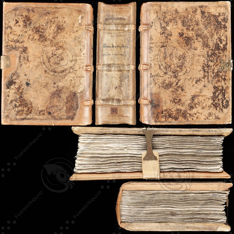 Texture PNG book leather medieval