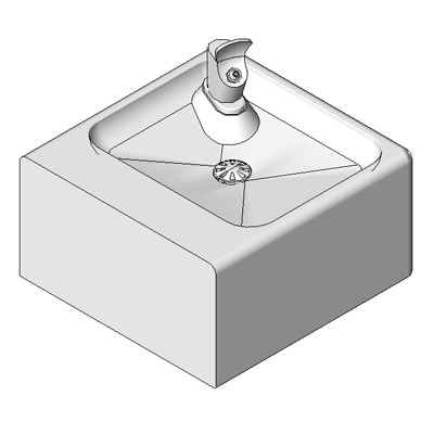 Building Revit Family drinking fountain