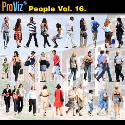 Texture JPEG people 3drender viz