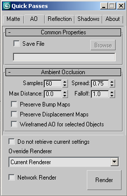 Scripts MaxScript ambient occlusion AO