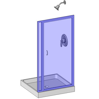 Building Revit Family Shower Plumbing