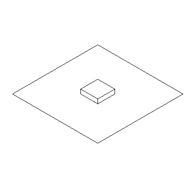 Building Revit Family Square Supply Diffuser