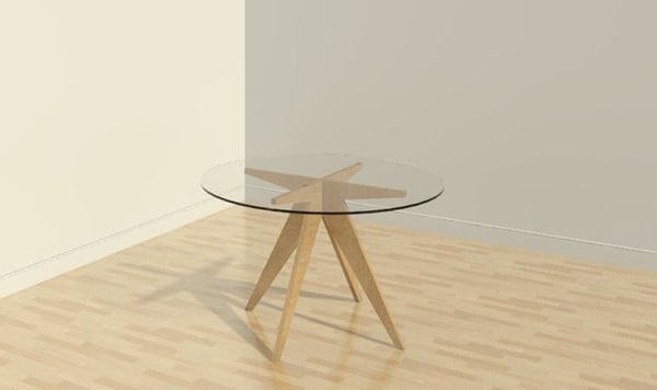 Building Revit Family table dining tables