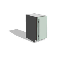 Building Revit Family Refrigerator Under Counter