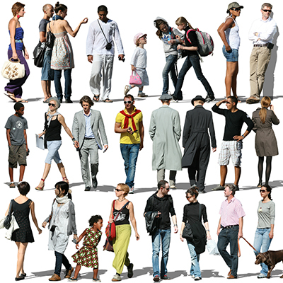 Texture Photoshop character collection people