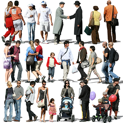 Texture Photoshop character collection people