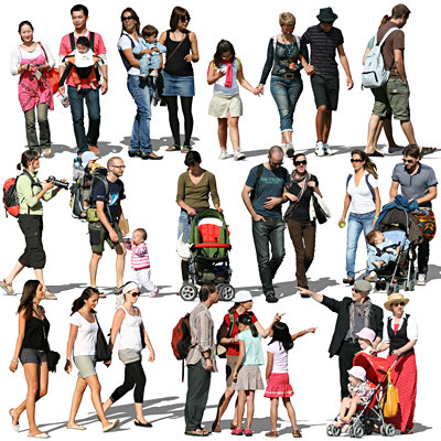 Texture Photoshop character collection people