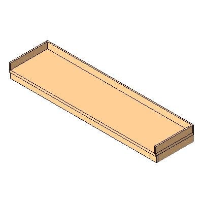 Building Revit Family pew Casework millwork
