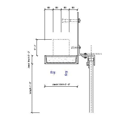 Building Revit Family coiling door Detail