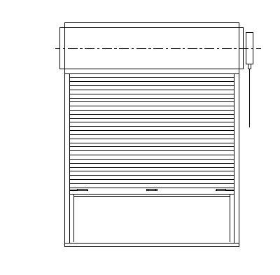 Building Revit Family door counter shutter