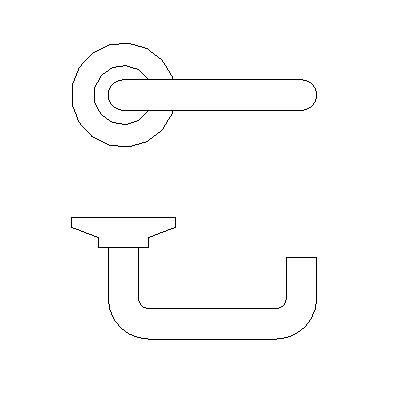 Building Revit Family lever handle door
