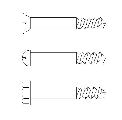 Building Revit Family metal screw Detail