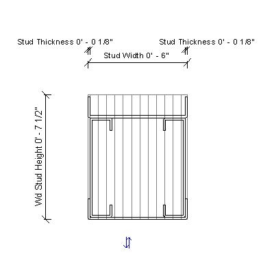 Building Revit Family GWB metal stud