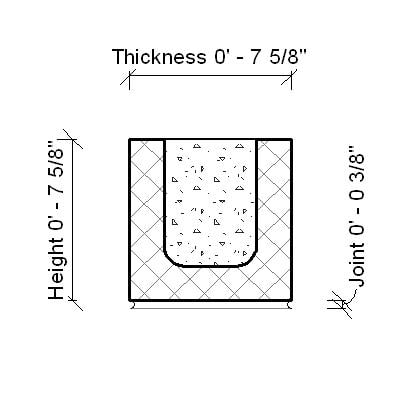 Building Revit Family bond beam Detail