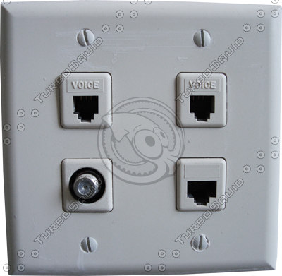 Texture JPEG phone cable wall