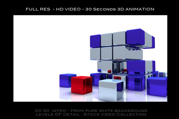 Stock AVI cubes cube HD