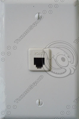 Texture JPEG wall phone plug