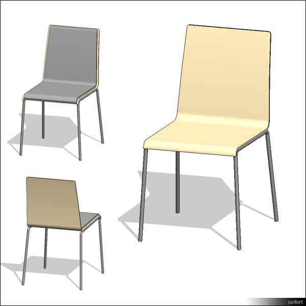 Building Revit Family Seating Chair Furniture