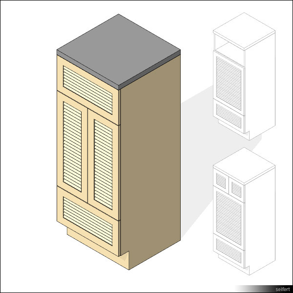 Building Revit Family sideboard board kitchen