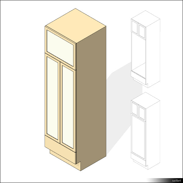Building Revit Family cabinet kitchen high