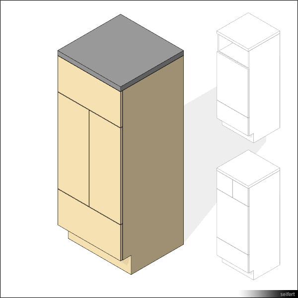Building Revit Family sideboard board kitchen