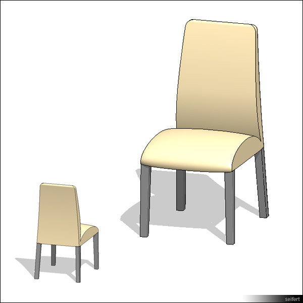 Building Revit Family Chair Seating Seat