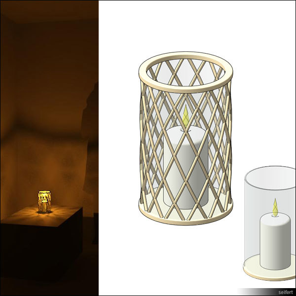Building Revit Family candle lighting lamp