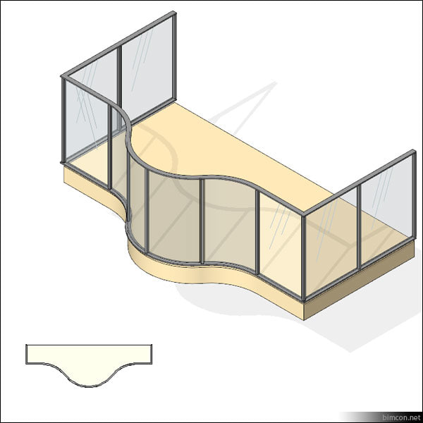 Building Revit Family balcony patio terrace
