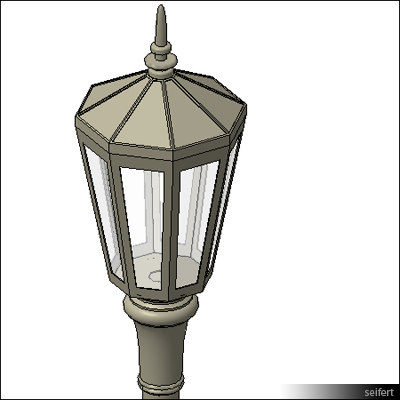 Building Revit Family Historic Street Lamp