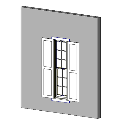 Building Revit Family shutter window