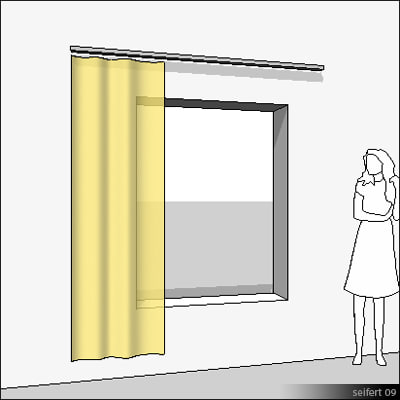 Building Revit Family Curtain Interior Room