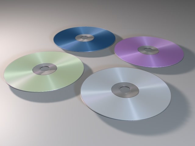 Materials CD ROM DVD ROM BlueRay