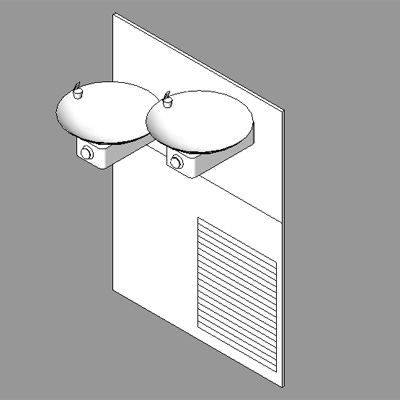 Building Revit Family drinking fountain