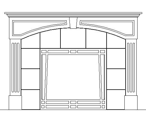 Building Revit Family Fireplace Surround