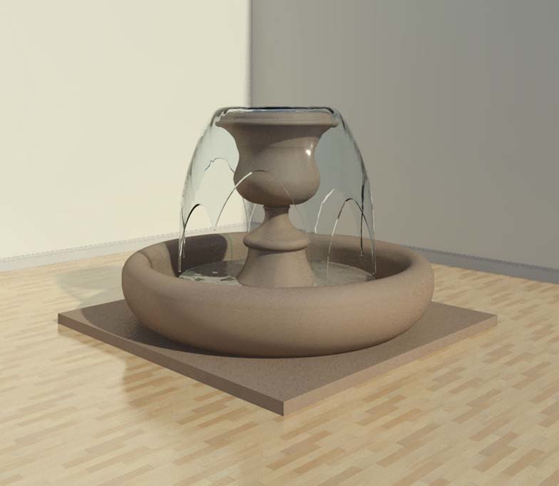 Building Revit Family Fountain Urn Exterior