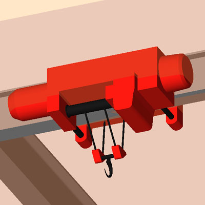 Building Revit Family Overhead Crane Hoist