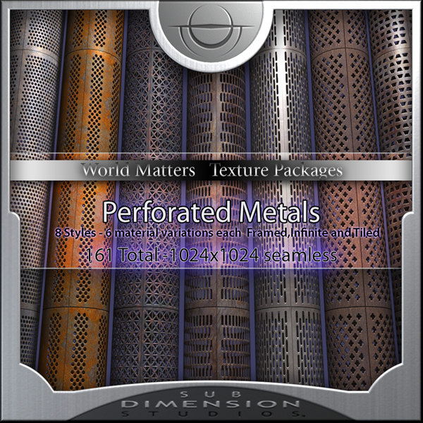 Texture PNG perforated metals metal