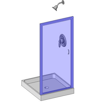 Building Revit Family Shower Plumbing