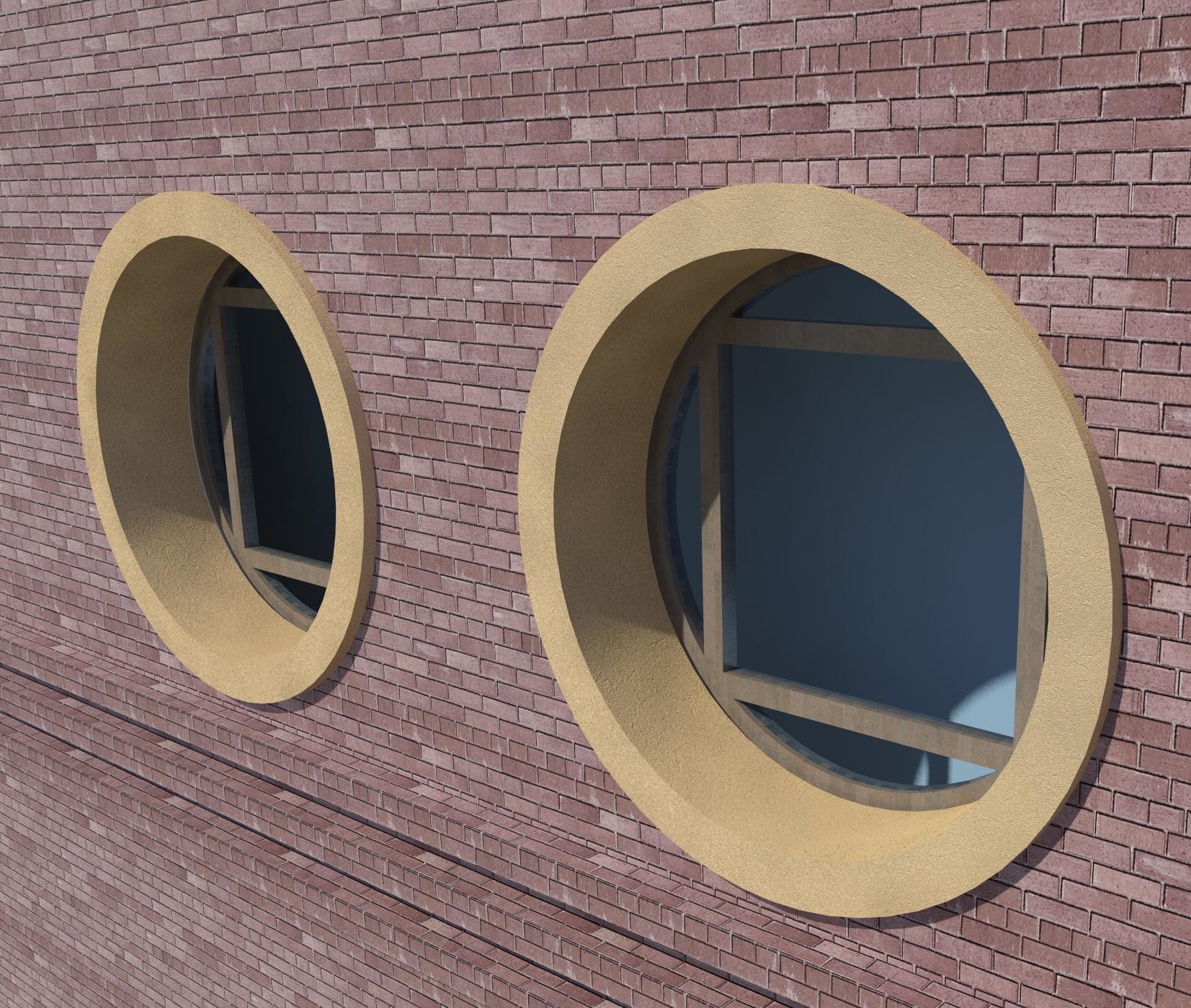 Building Revit Family round window windows