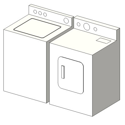 Building Revit Family Washer Dryer Appliance