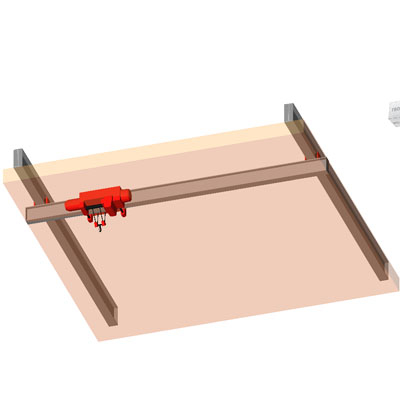 Building Revit Family Overhead Crane Hoist