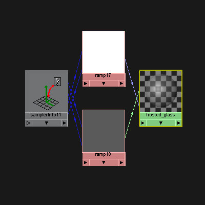 Materials Maya glass frosted maya