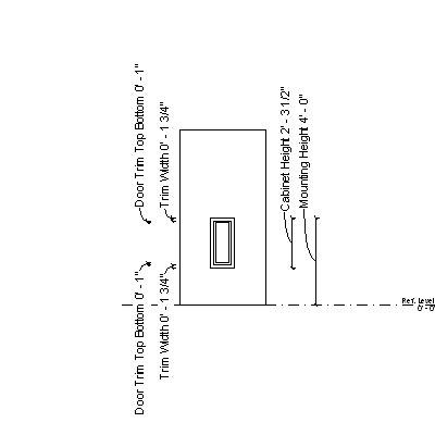 Building Revit Family Fire Extinguisher Cabinet