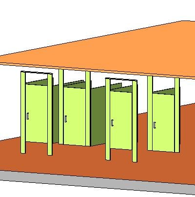 Building Revit Family Toilet Bathroom Accessories