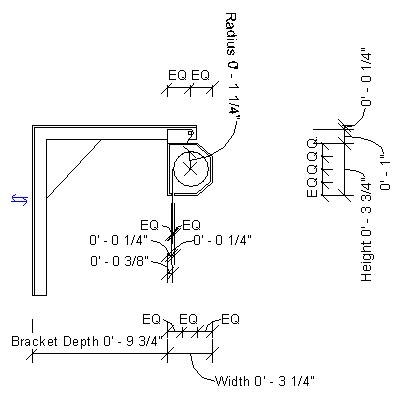 Building Revit Family projection screen Detail
